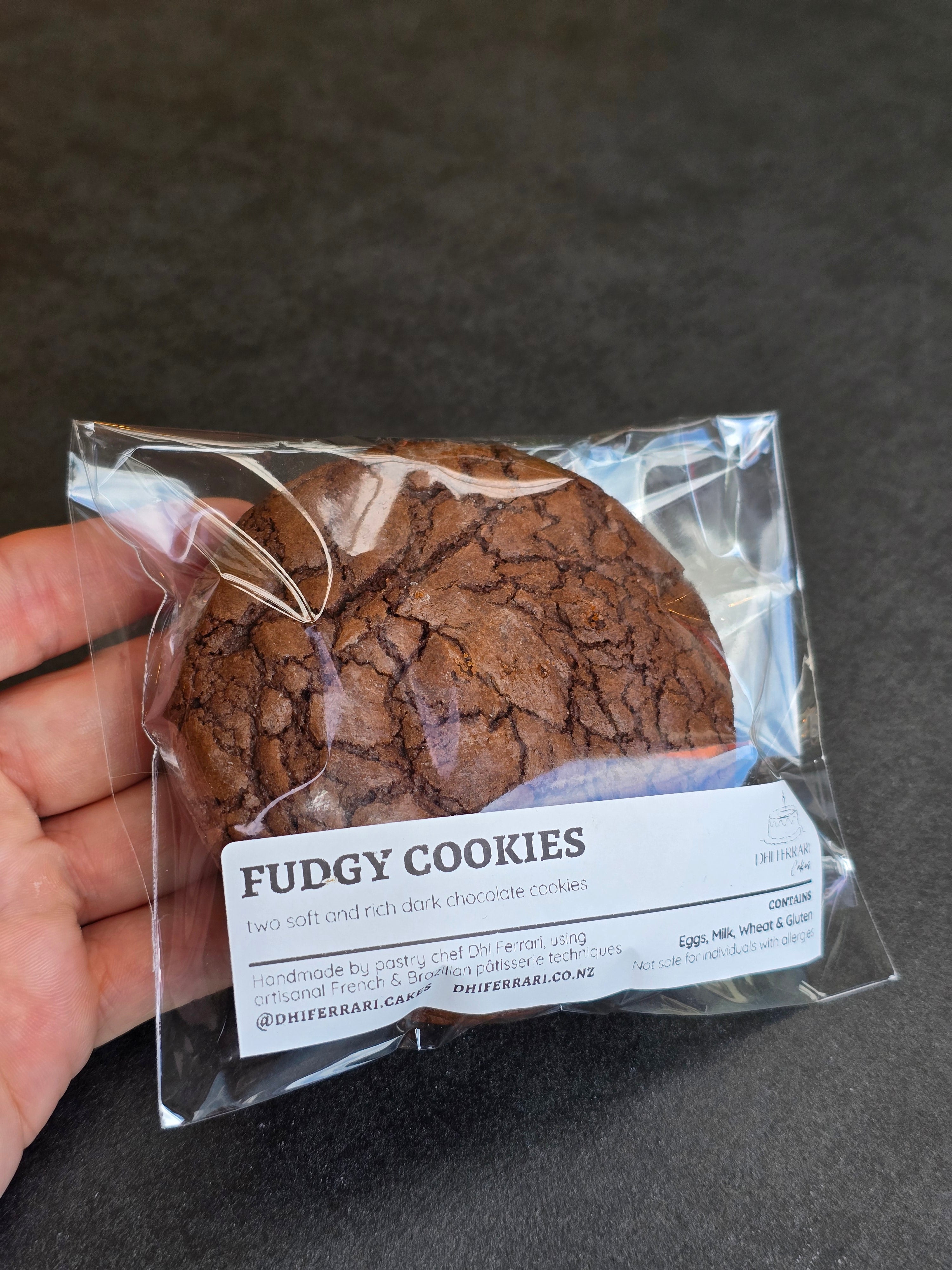 Fudgy Chocolate Cookies | Dhi Ferrari Cakes CHCH